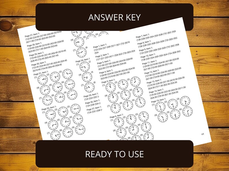 Telling Time Worksheets Grades 1-3 | Time to the Hour, Half Hour, Five ...