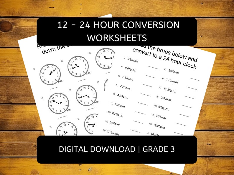 Telling Time Worksheets Grade 3 | Homeschool Printable | 42 Worksheets ...