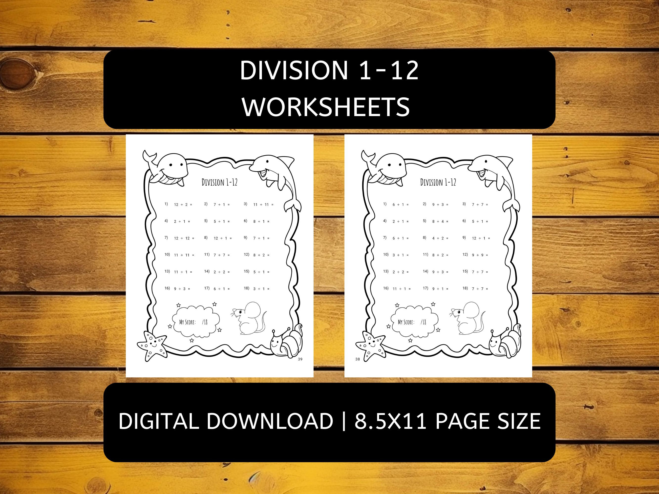 Math Worksheets Grades 3-4 | Addition, Subtraction, Multiplication and ...