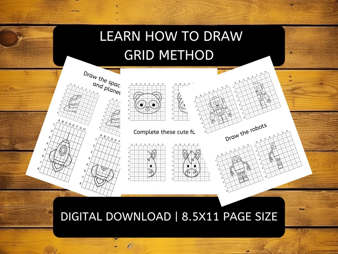 20 Learn to Draw Printable for Kids 4-6 - Etsy