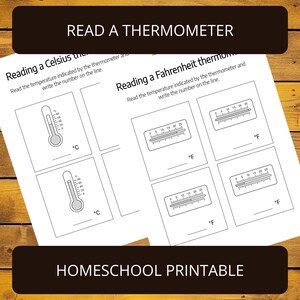 Printable Read a Thermometer Temperature Worksheets | Celsius and ...