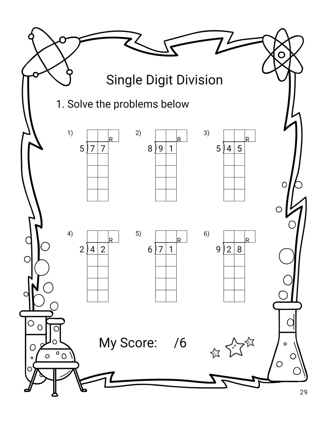 Long Multiplication and Division Math Worksheets for Grades 4-5 - Etsy