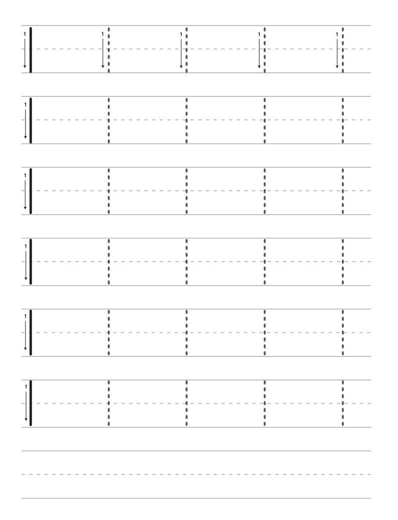 Trace Numbers 1-10 Kindergarten Handwriting Practice - Etsy