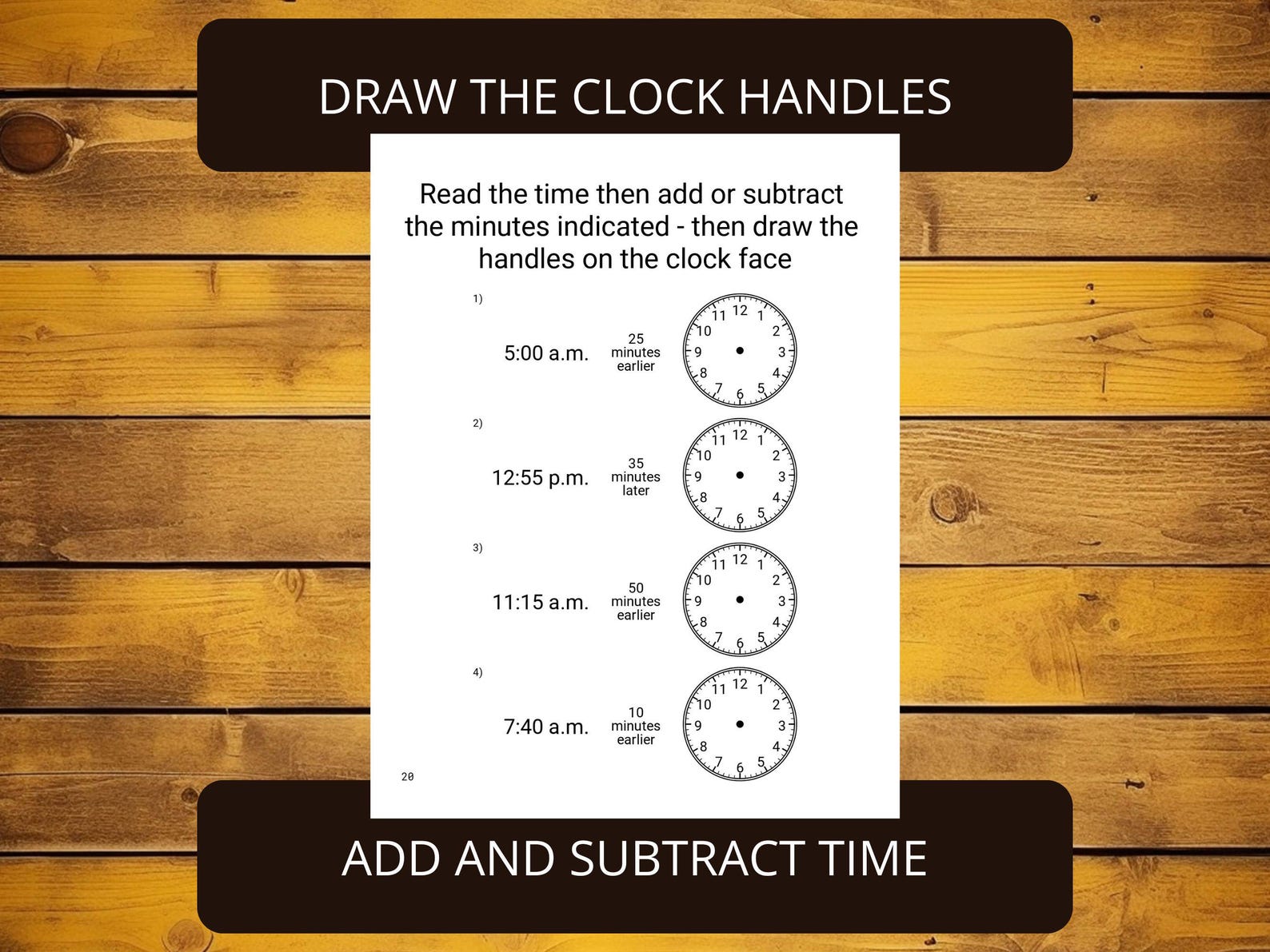 Time Addition and Subtraction Worksheets | Homeschool Printable ...