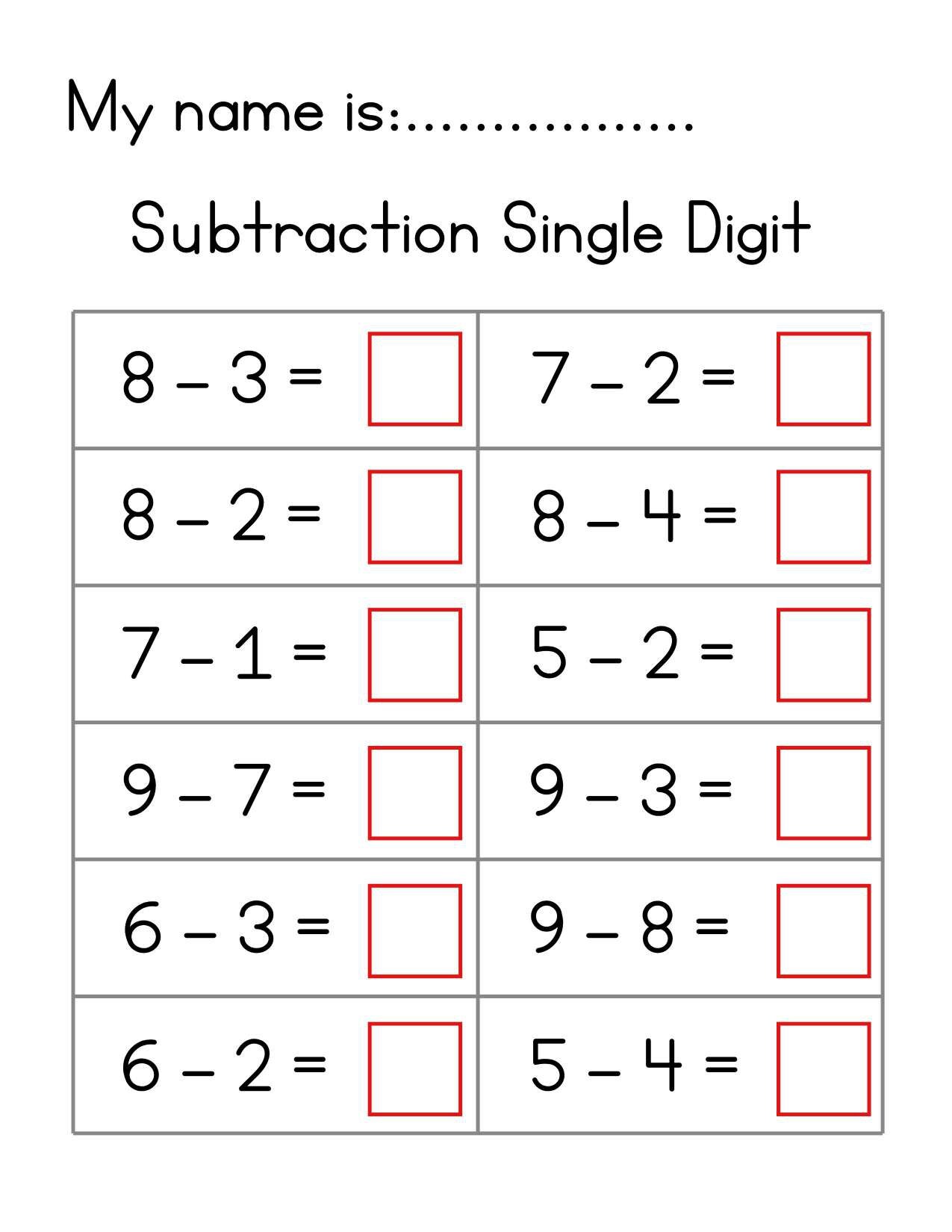 Addition and Subtraction Worksheets Zero to Twenty Kindergarten Math ...