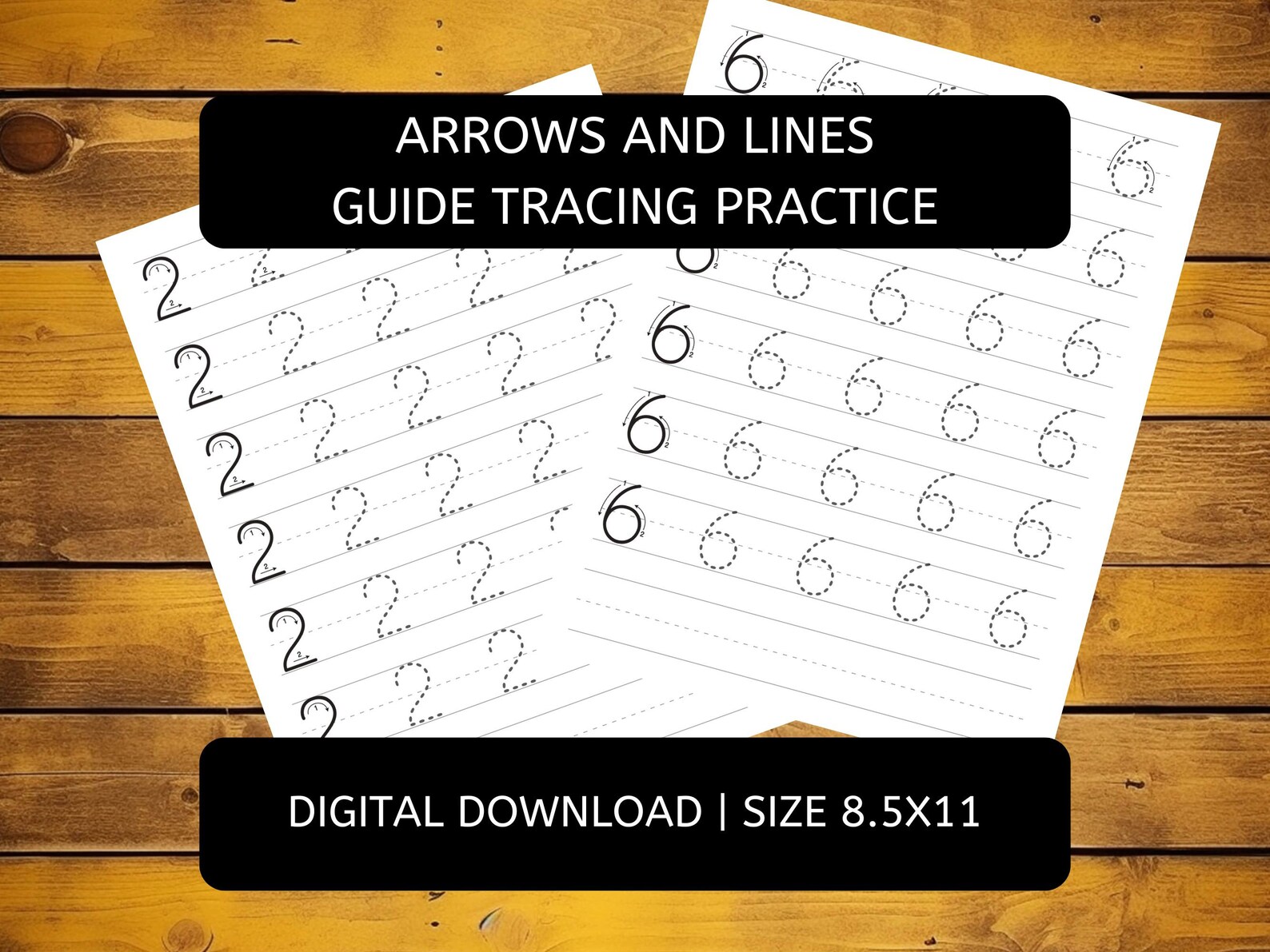 Trace Numbers 1-10 Kindergarten Handwriting Practice - Etsy
