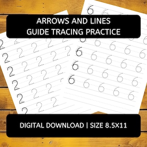 Trace Numbers 1-10 Kindergarten Handwriting Practice - Etsy