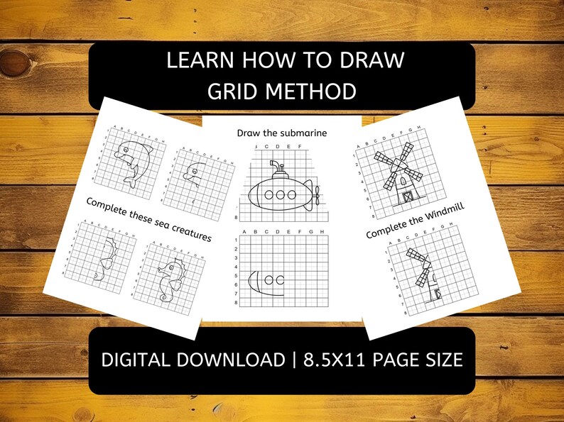 20 Learn to Draw Printable for Kids 4-6 - Etsy
