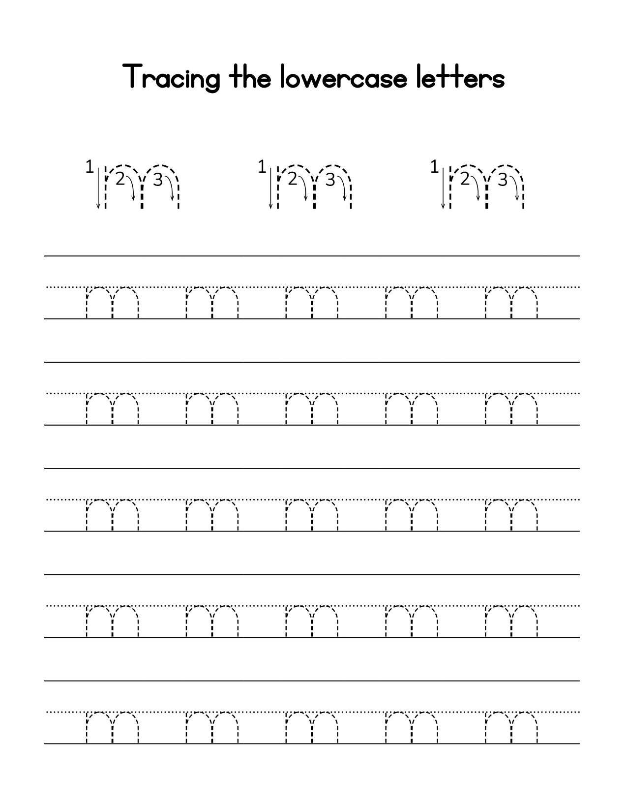 26 Printable Lowercase Alphabet Worksheets for Preschool and ...