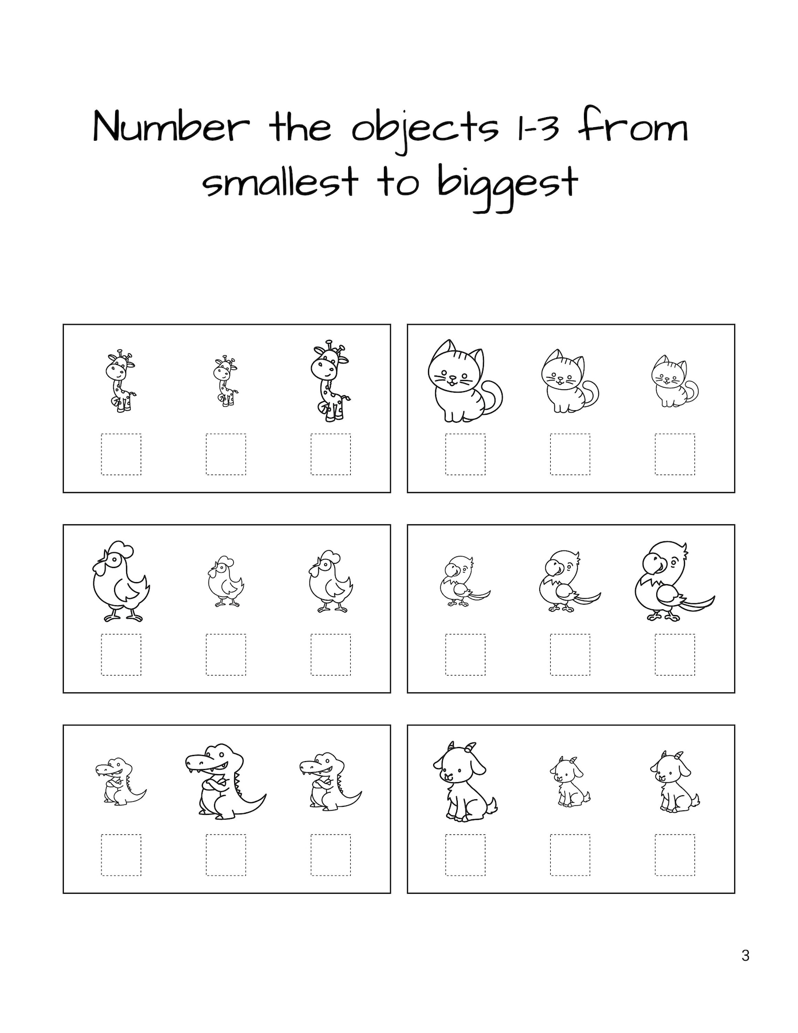Measurement Worksheets Preschool Size and Weight - Etsy