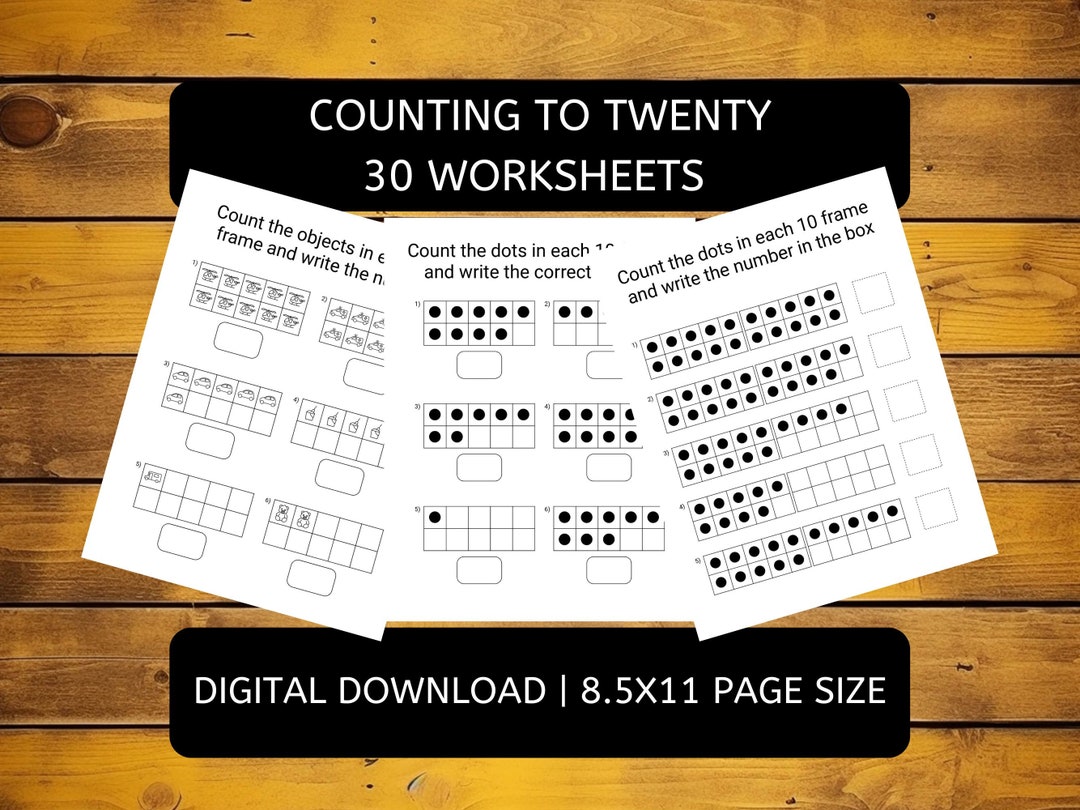 Counting Using Ten Frames for Preschool and Kindergarten Numbers to 20 ...