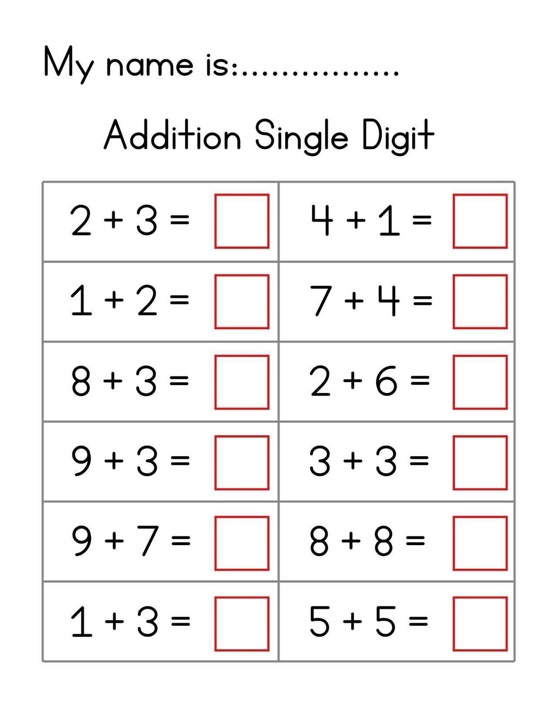 Addition and Subtraction Worksheets Zero to Twenty Kindergarten Math ...