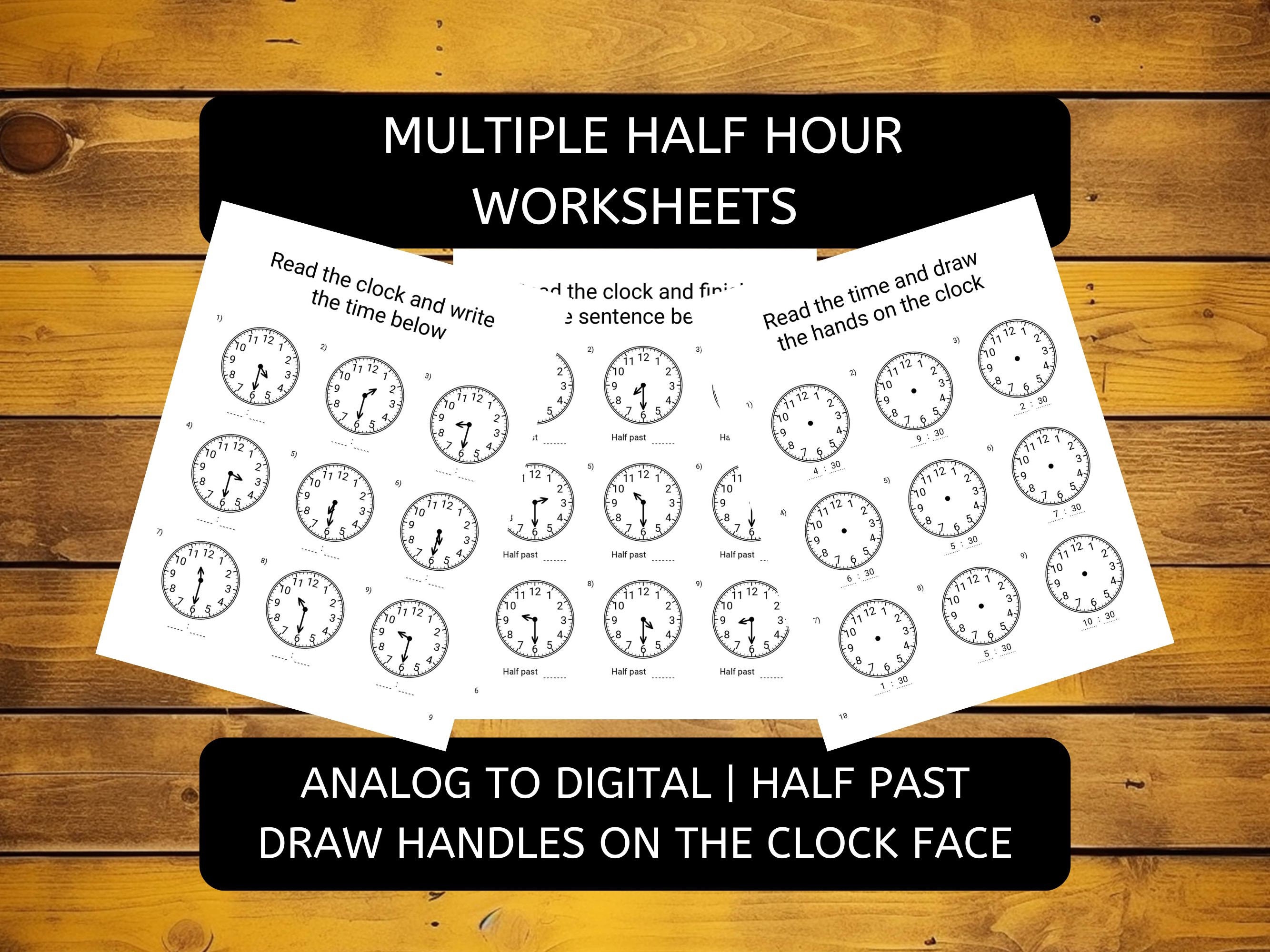 Telling Time Worksheets Grade 3 | Homeschool Printable | 42 Worksheets ...