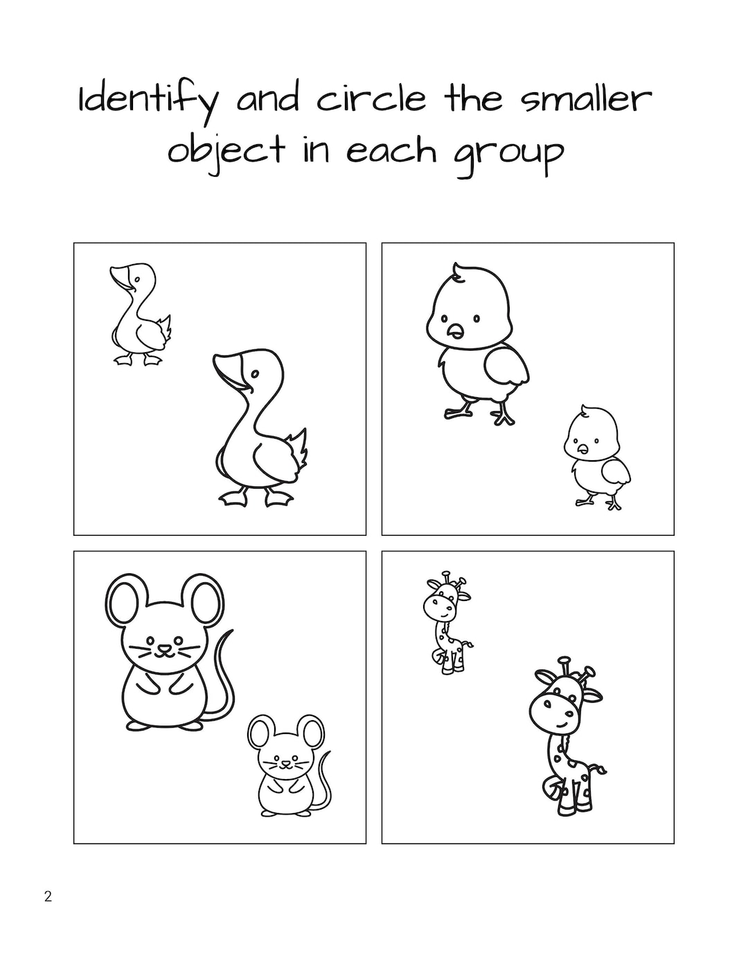 Measurement Worksheets Preschool Size and Weight - Etsy