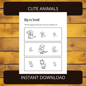 Measurement Worksheets Preschool and Kindergarten | Big Versus Small ...