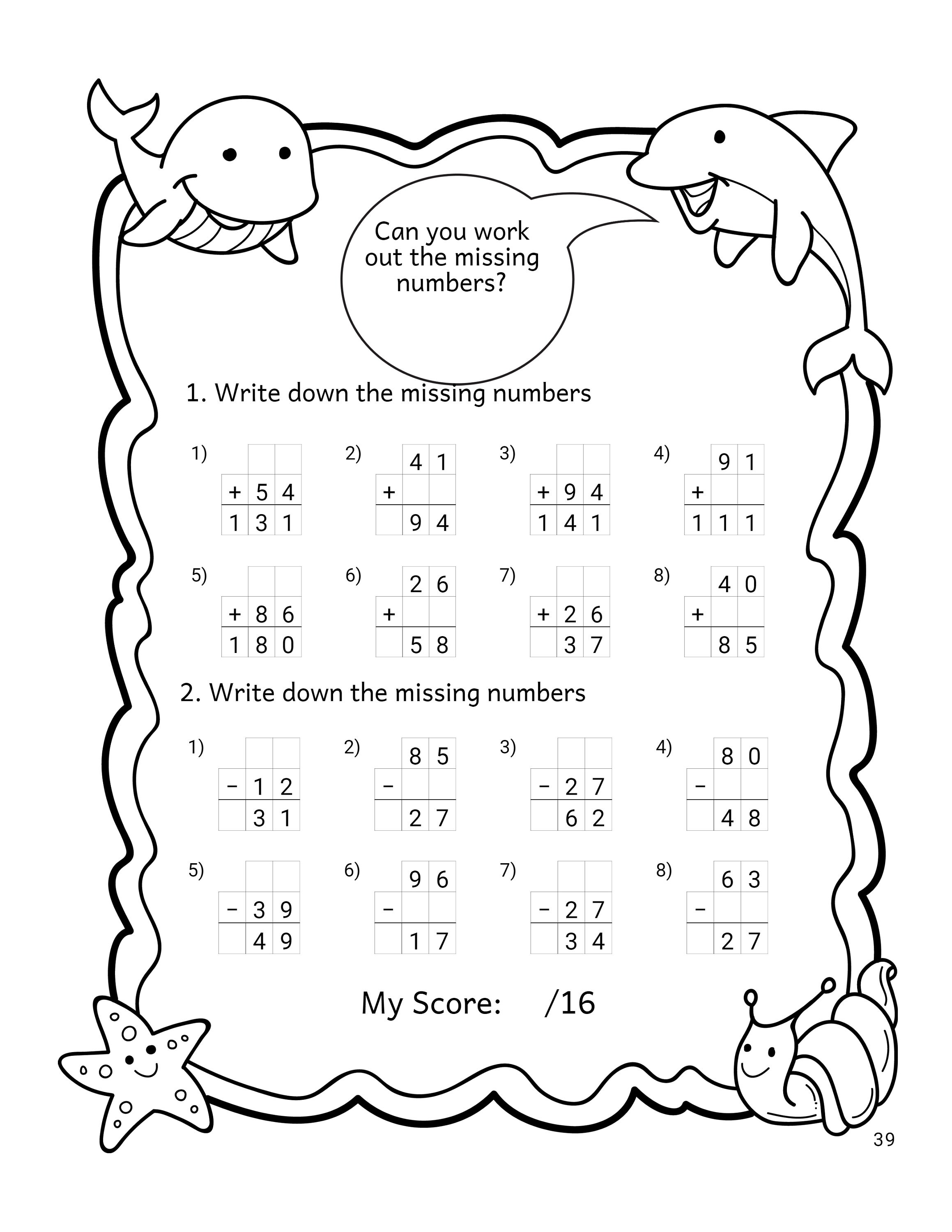 addition-and-subtraction-worksheets-single-double-and-missing-digit