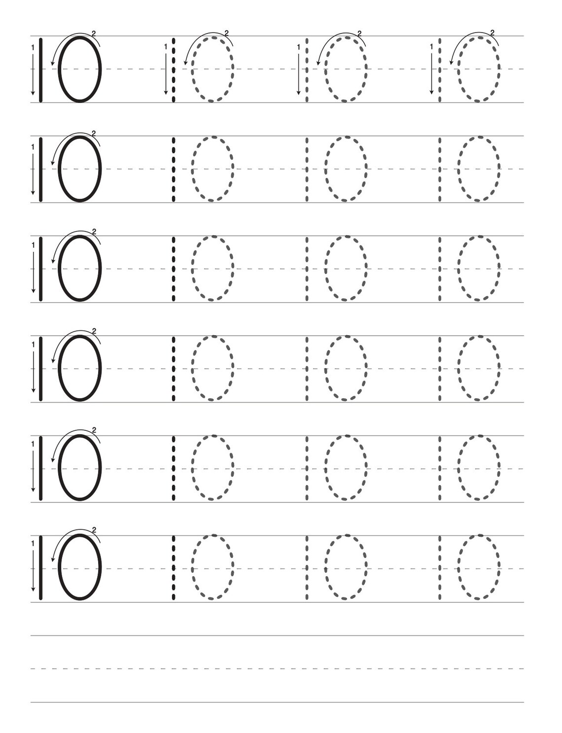 Trace Numbers 1-10 Kindergarten Handwriting Practice - Etsy