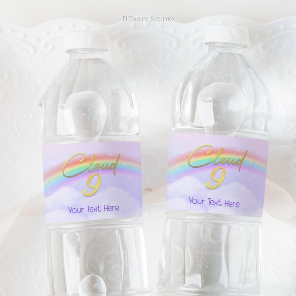 Cloud 9 Birthday Party Favor Printables - Etsy