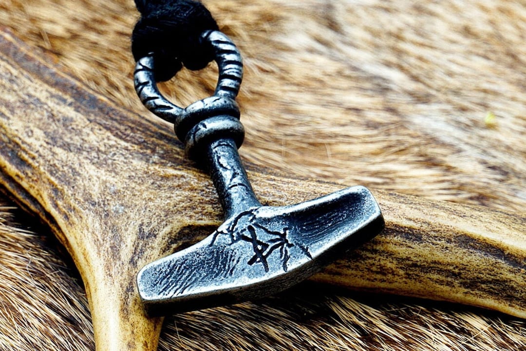 Mjolnir Pendant, Thor Hammer Necklace, Mjolnir Necklace, Pagan Jewelry ...