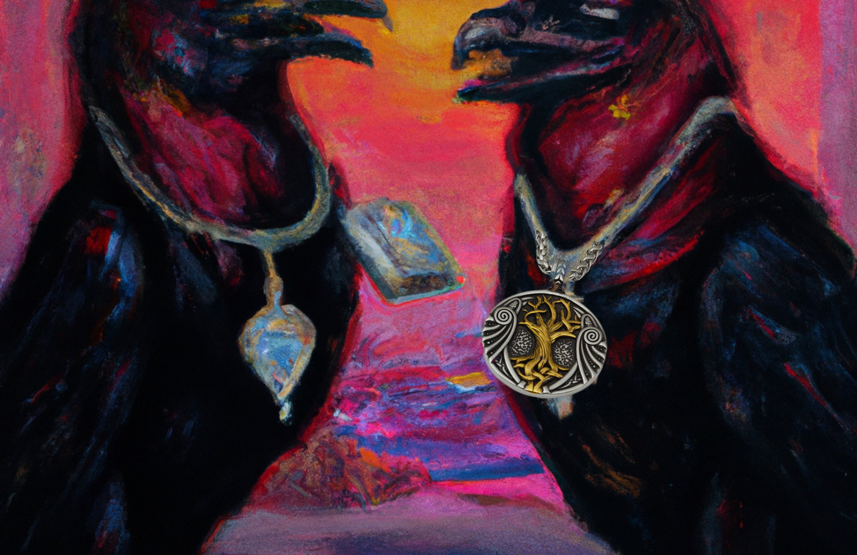 Life Tree Pendant Yggdrasil Amulet Tree of Life Necklace/viking Jewelry ...