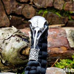 Raven Skull Bracelet, Viking Jewelry, Armlet, Wrist Band, Circlet ...