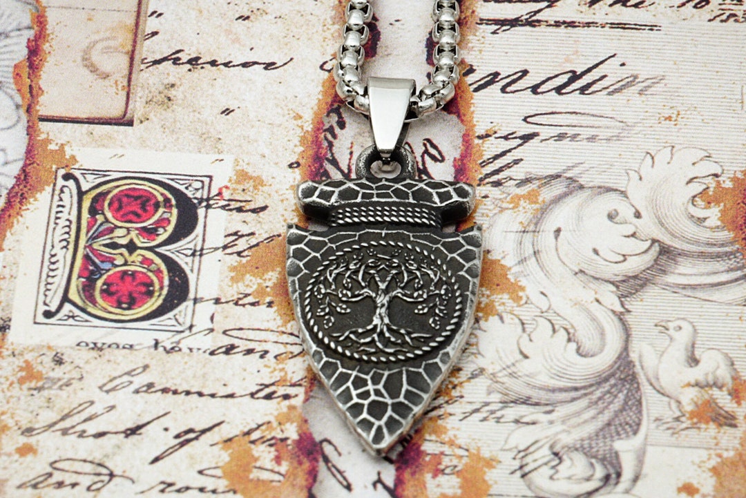 Odin's Spear Pendant - Tree of Life Necklace - Gungnir Spear Necklace ...