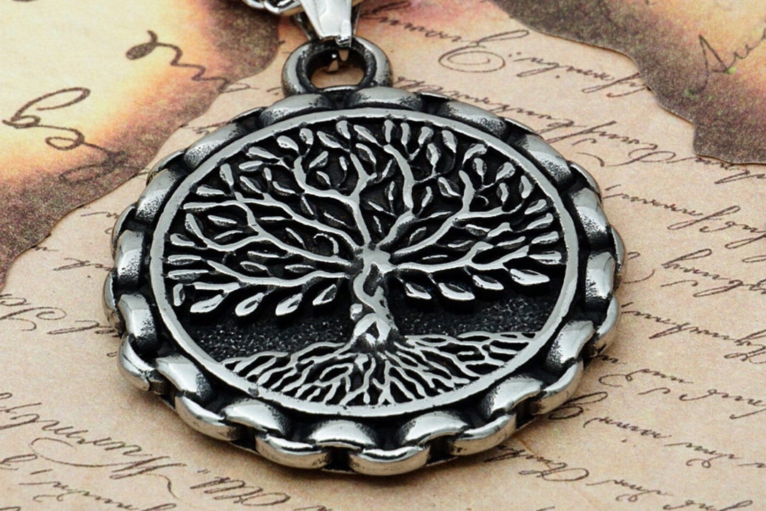 Life Tree Pendant - Yggdrasil Amulet - Tree of Life Necklace - Viking ...