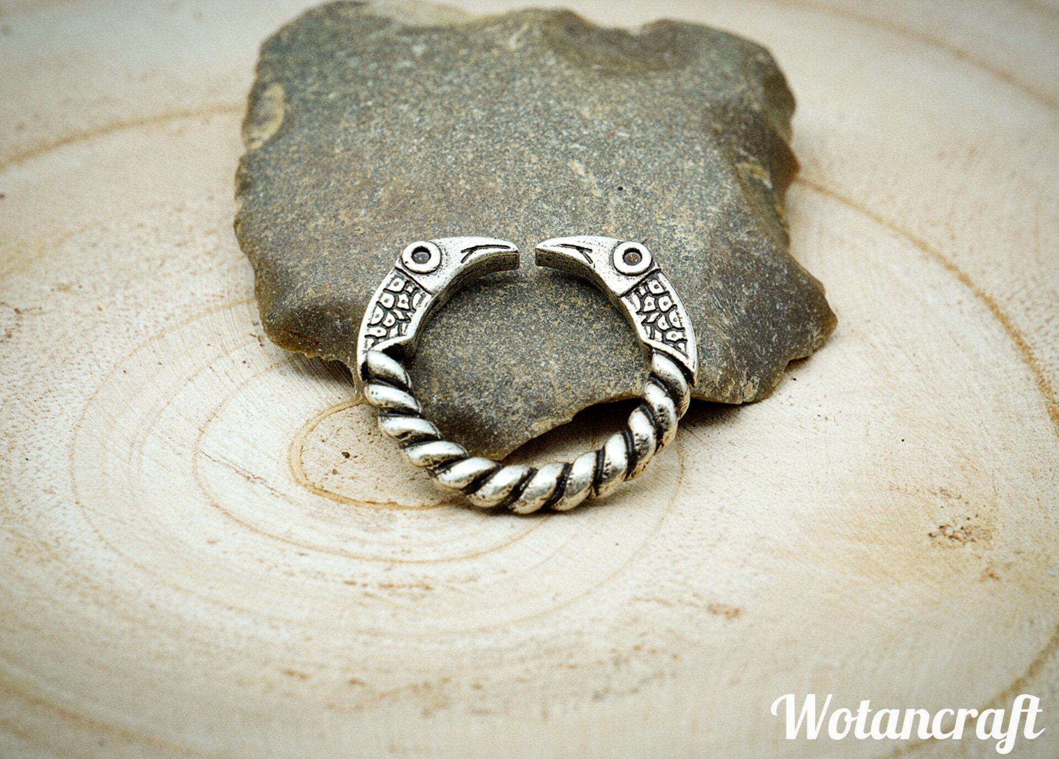 Adjustable Ring - Raven Ring - Bird Band - Viking Ring - Animal Ring ...