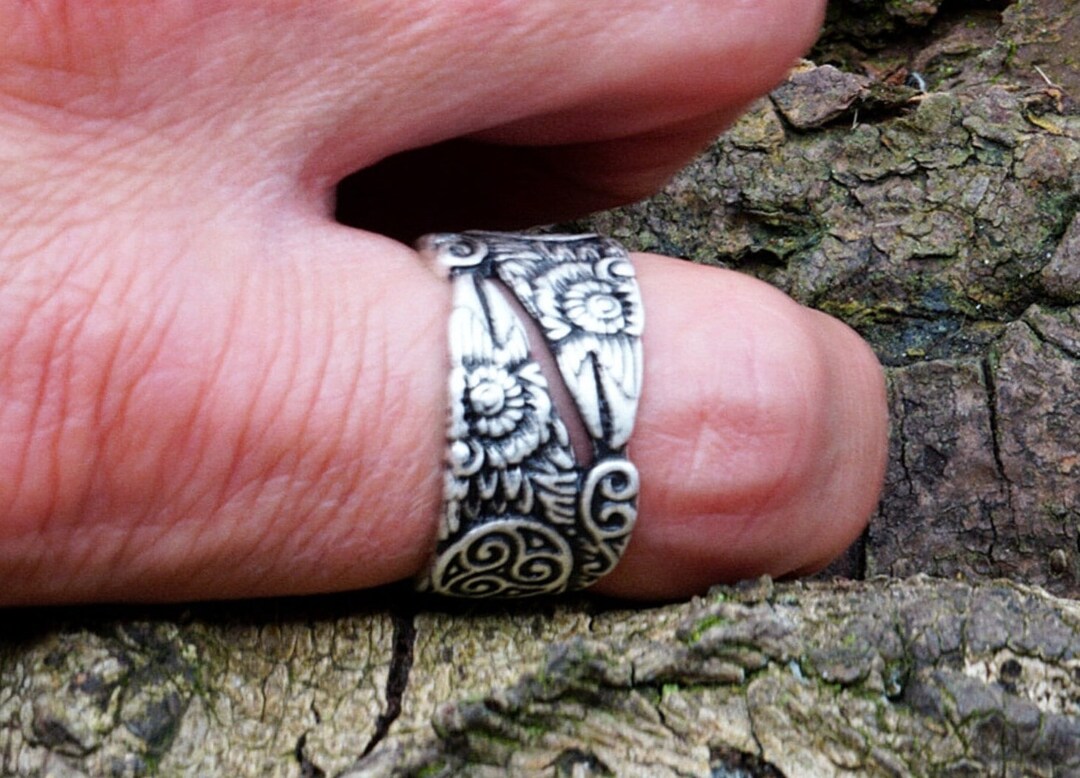 Adjustable Viking Wicca Raven Ring With Huginn and Muninn Nordic Norse ...