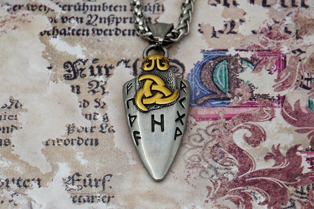 Viking Spear Necklace - Odin's Spear Pendant - Spear Head Amulet ...