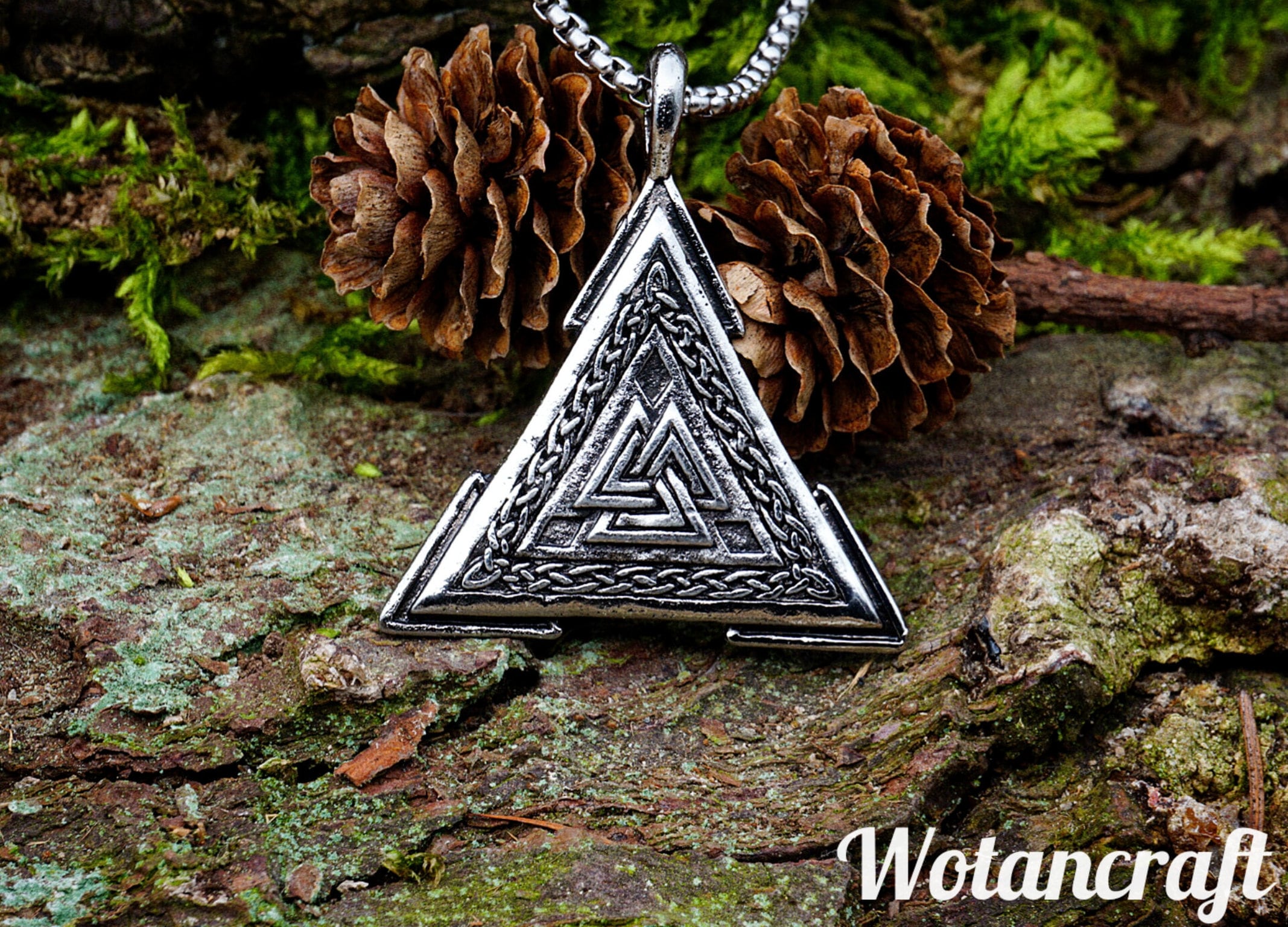 Nordic Valknut Pendant Norse Amulet, Asatru Jewelry, Gift for Women ...