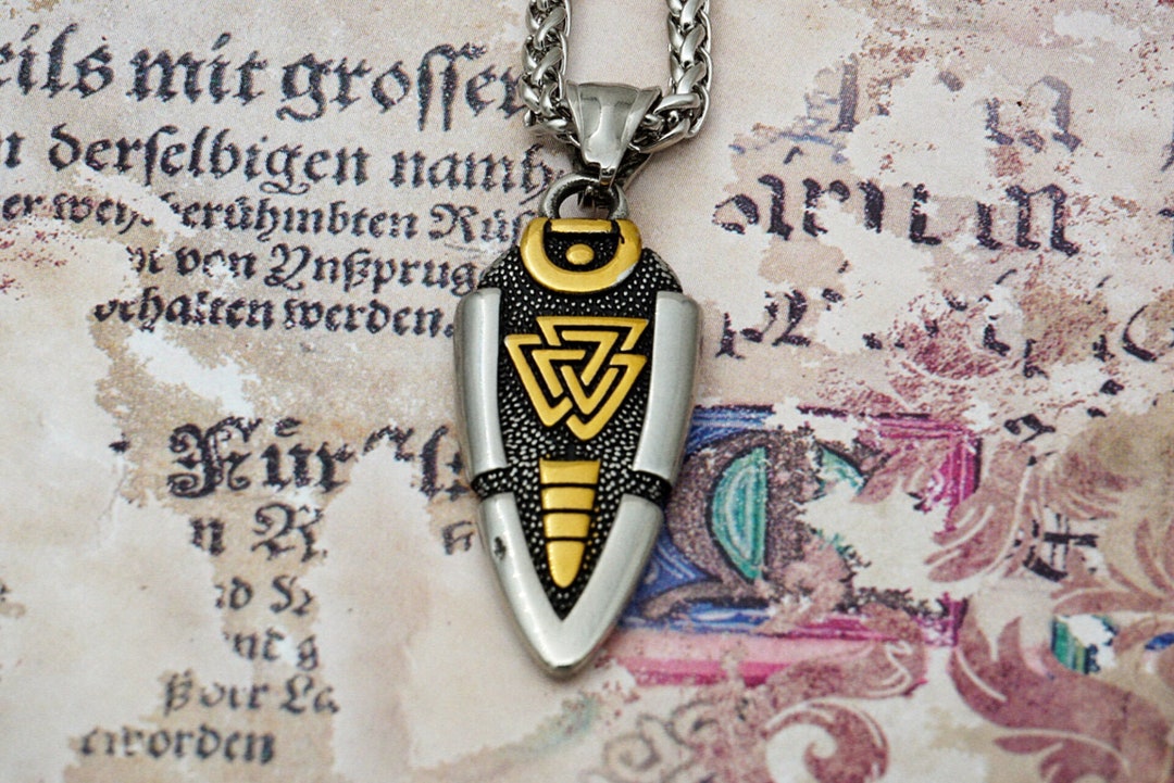 Odin's Spear Necklace - Spear Head Pendant - Gungnir Amulet- the Spear ...