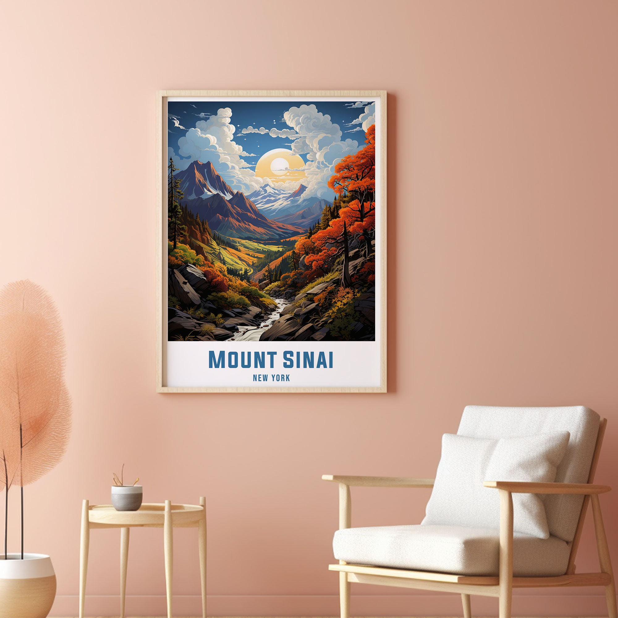 Personalized Mount Sinai Travel Posters Wall Art Print Framed - Etsy