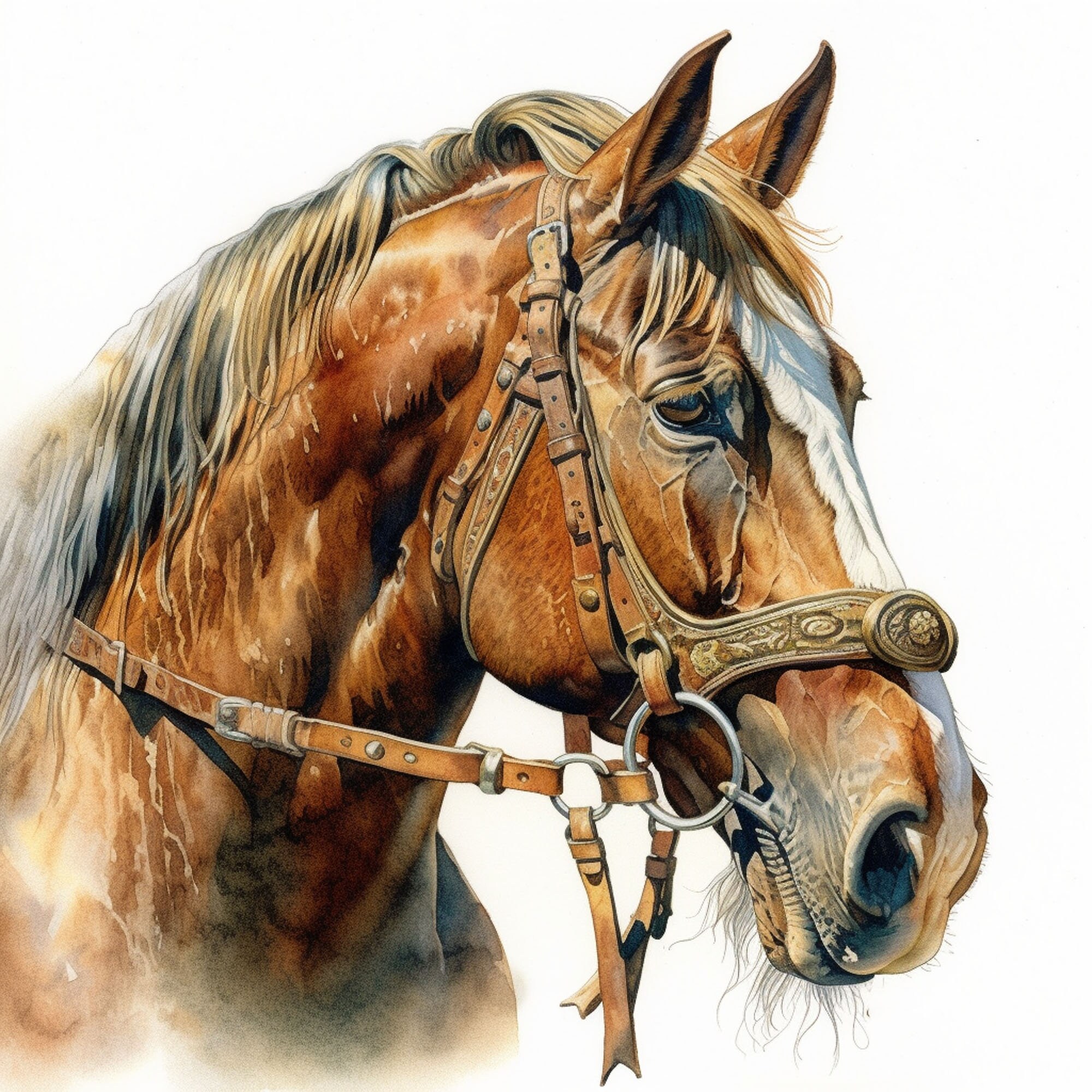 Race Horse Head Clipart