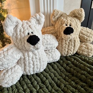 Hand Knit Teddy Bear, Handmade Plushie, Knitted Bear, Handmade Gift ...