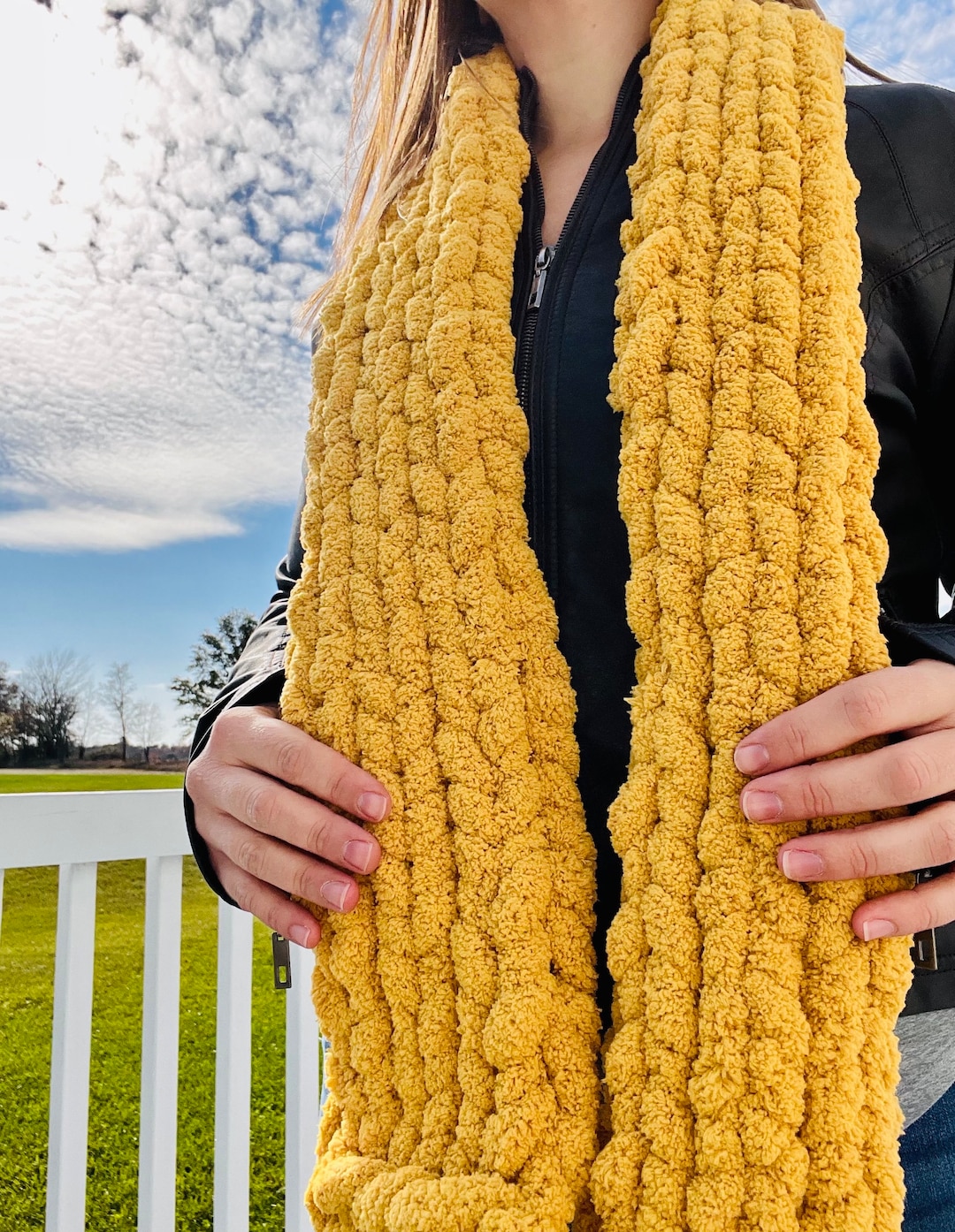 Handmade Chunky Knit Scarf: Soft Chenille Winter Scarf - Etsy