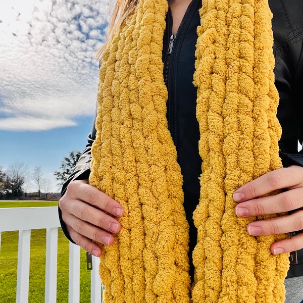 Hand Knit Scarf - Etsy