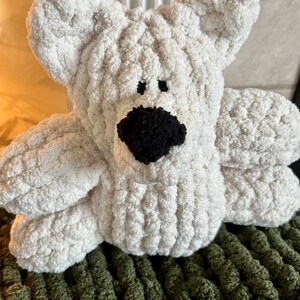 Hand Knit Teddy Bear, Handmade Plushie, Knitted Bear, Handmade Gift ...