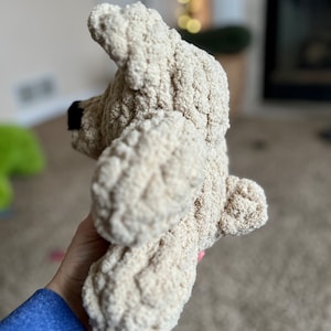 Hand Knit Teddy Bear, Handmade Plushie, Knitted Bear, Handmade Gift ...