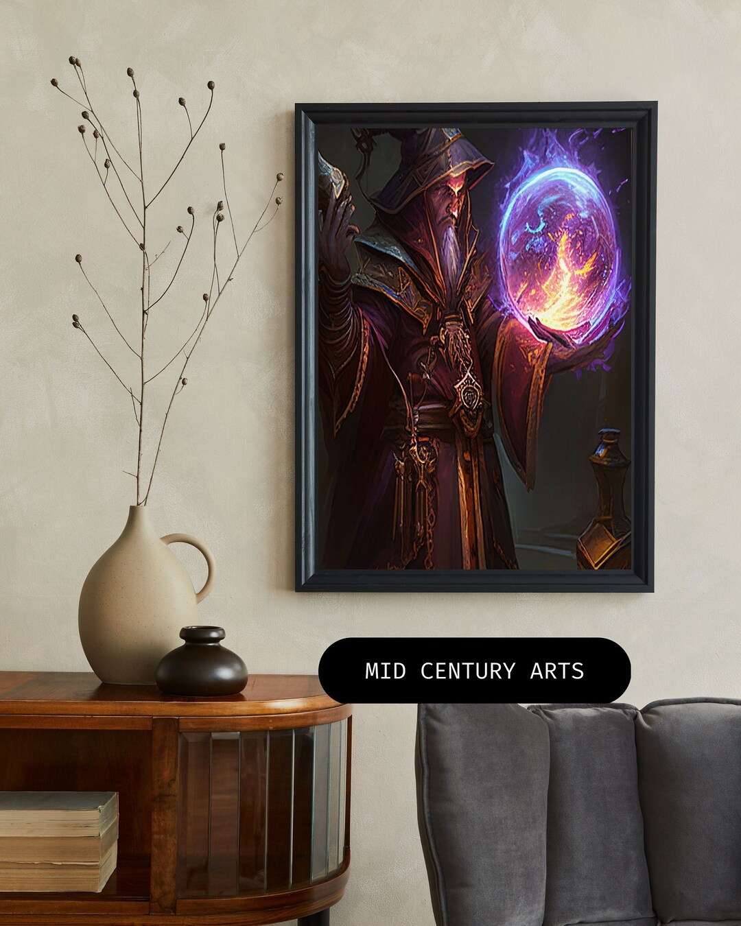 Fantasy Medieval Digital Prints - Mage Art, Fantasy Mage Art, Mage ...