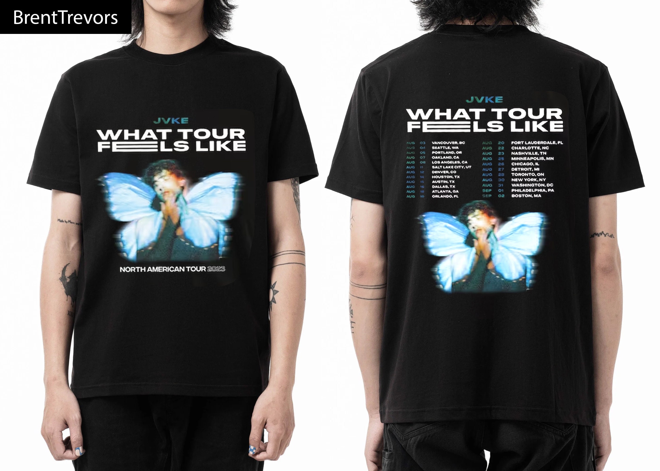 JVKE 2023 Tour T-Shirt, JVKE What Tour Feels Like 2023 Tour Shirt sold ...