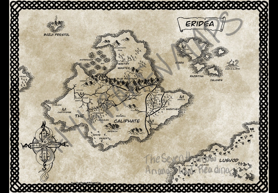 Custom Fantasy World Map - Etsy