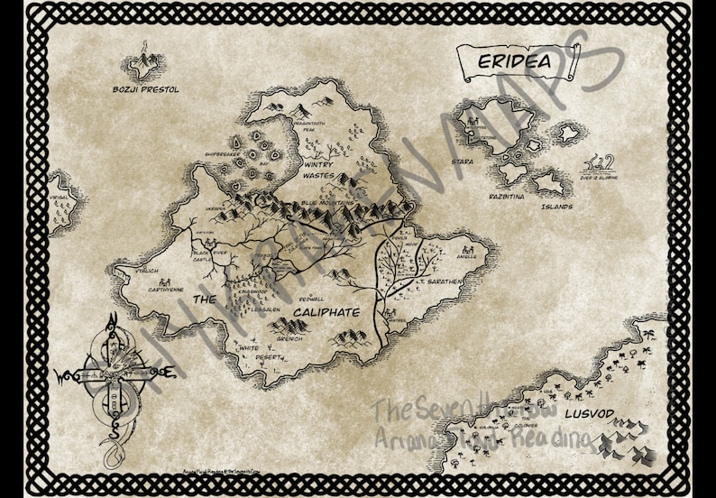 Custom Fantasy World Map - Etsy