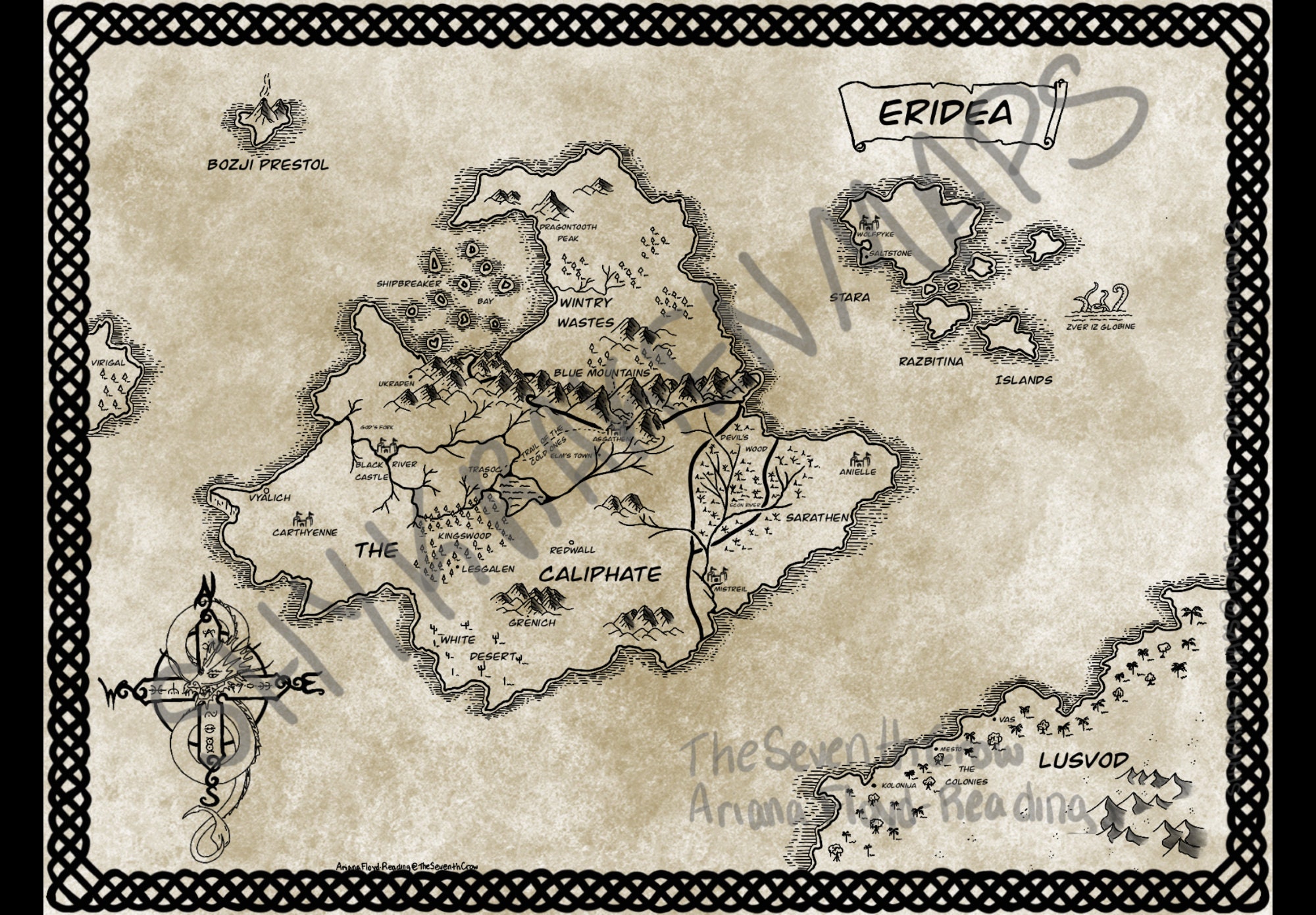 Custom Fantasy World Map - Etsy