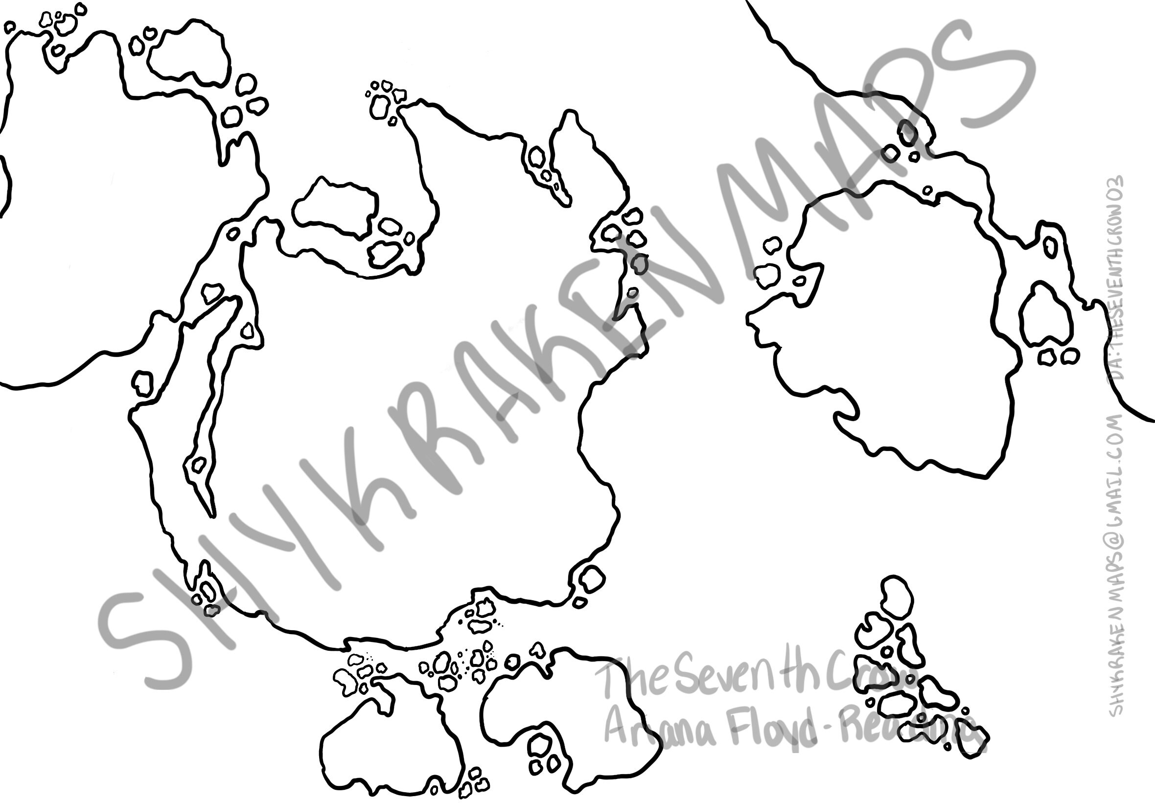 Blank World Map Pack 3 - Etsy