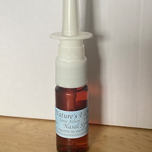 Colloidal Silver Nasal Spray 1oz 1700ppm - Etsy