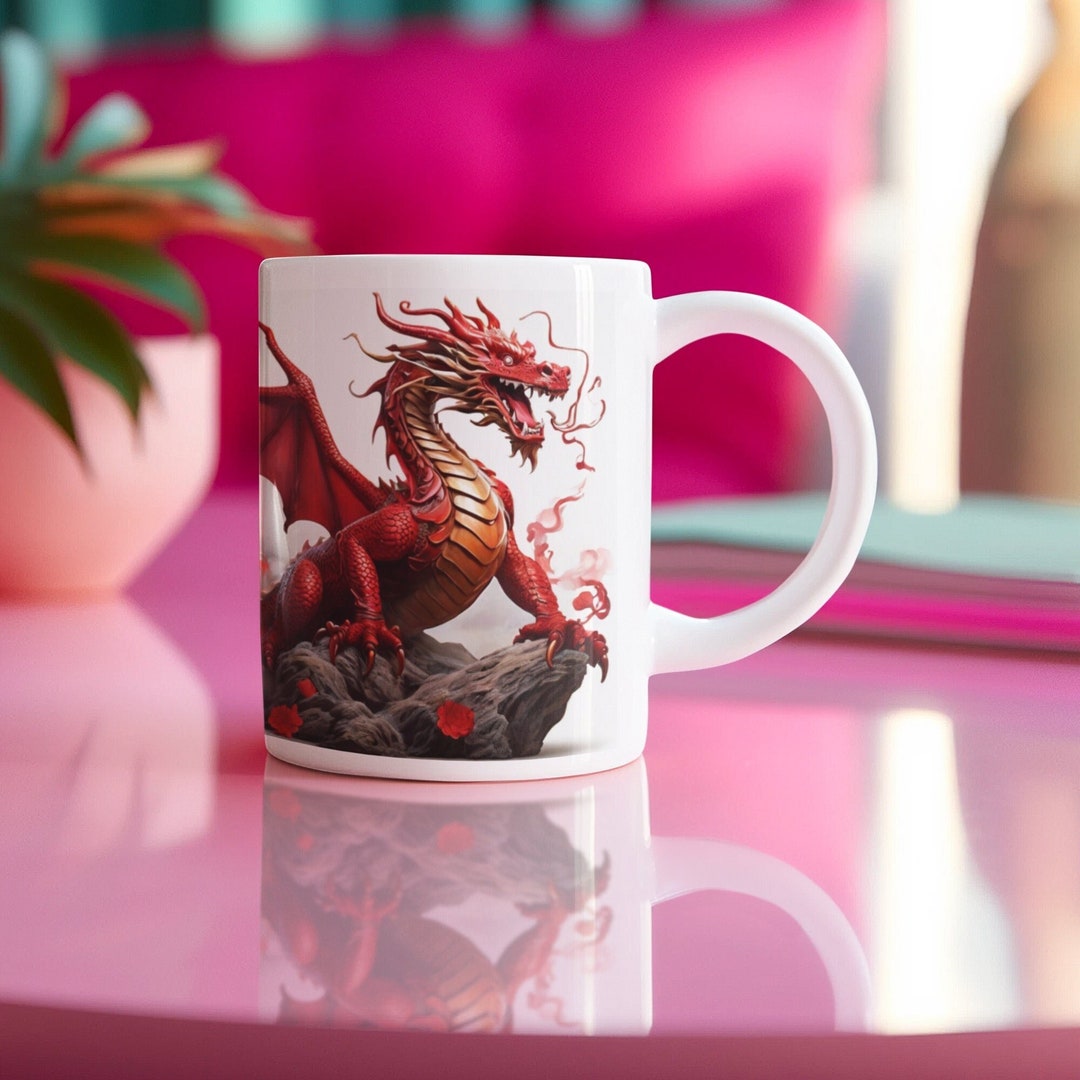 Chinese New Year Mug, Year of the Dragon Mug, Lunar New Year Mug, CNY ...