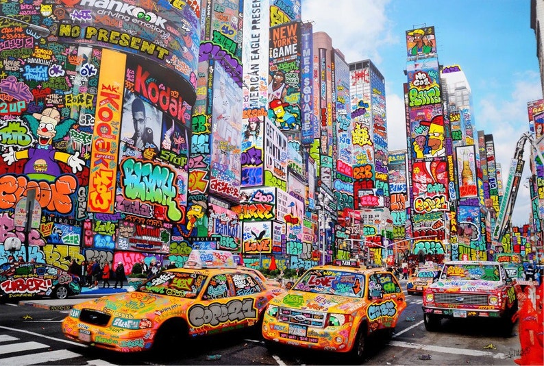 New York Simpsons / Limited Edition Signed and Numbered by BLACH® - Etsy