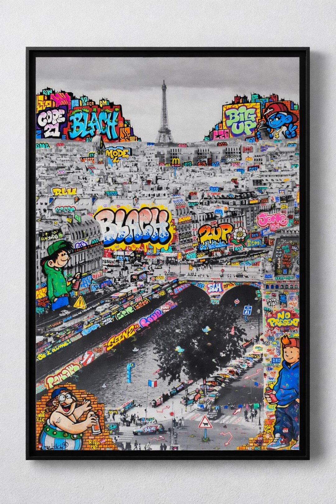 Paris Comic Strip Vertical XL - Etsy