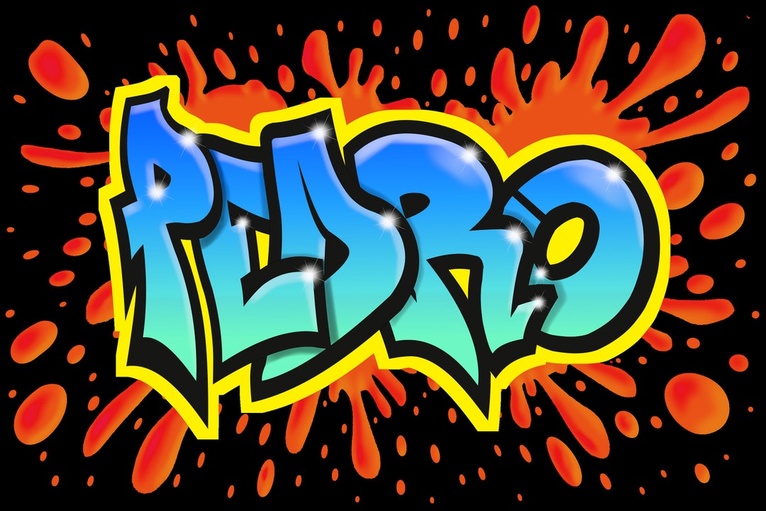 Graffiti PEDRO by Max le Tagueur - Etsy.de